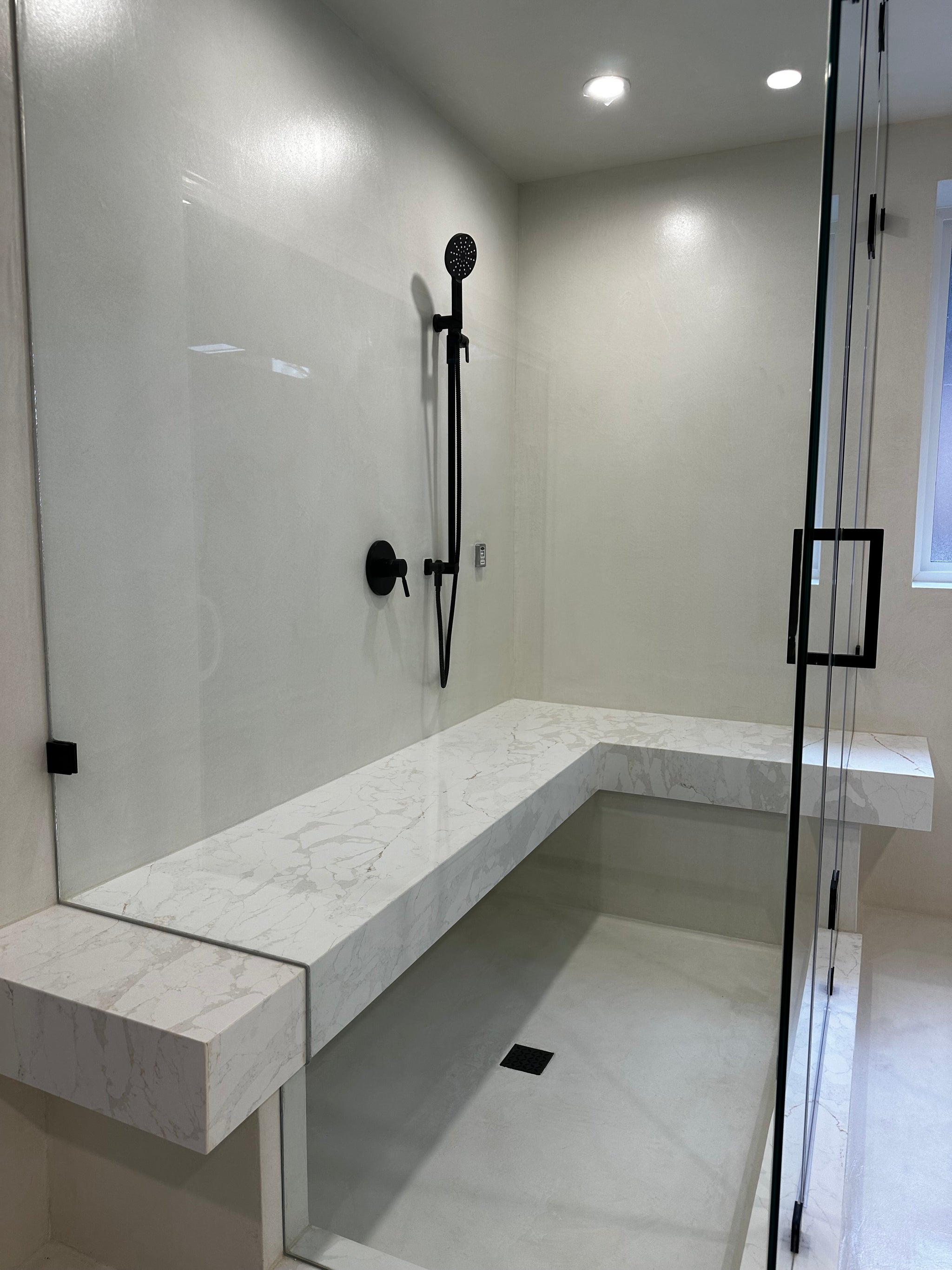 Microcement | Microcement Wall and Shower | 5 Star Finishes Ltd.