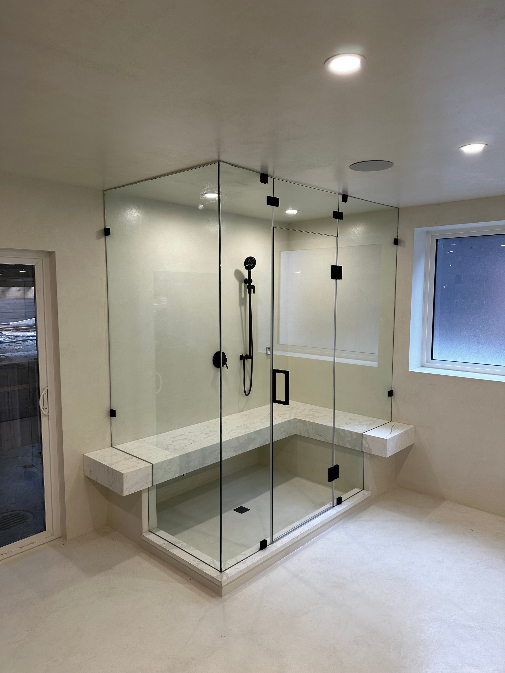 Microcement | Microcement Wall and Shower | 5 Star Finishes Ltd.