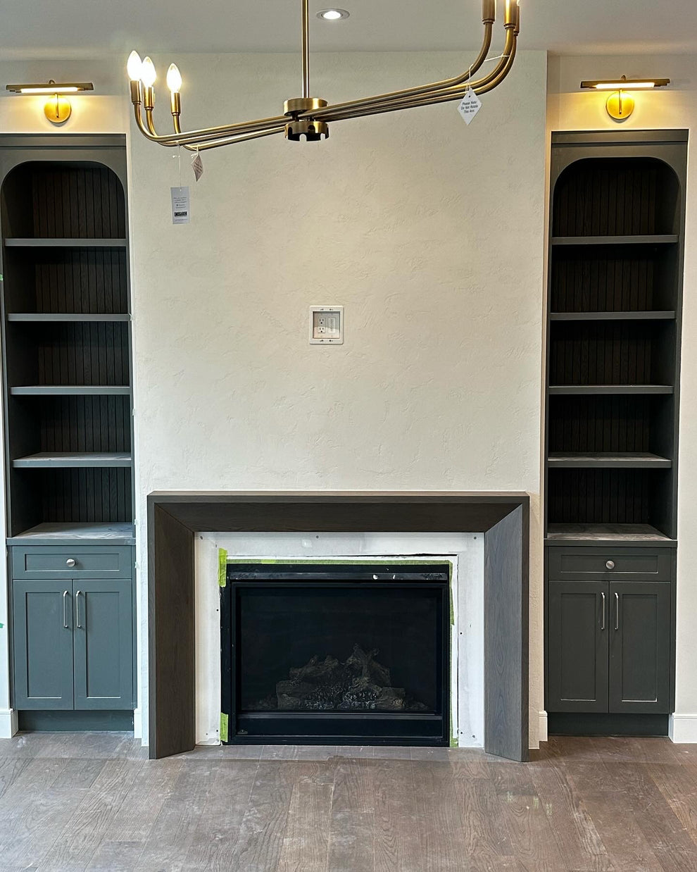 Marmorino Matte Fireplace